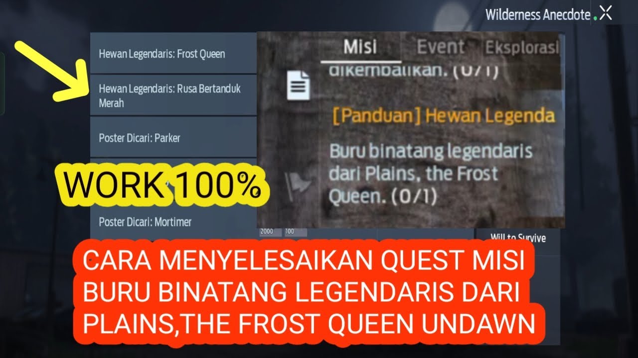 Cara Selesai Misi Frost Queen Legendaris Undawn - YouTube