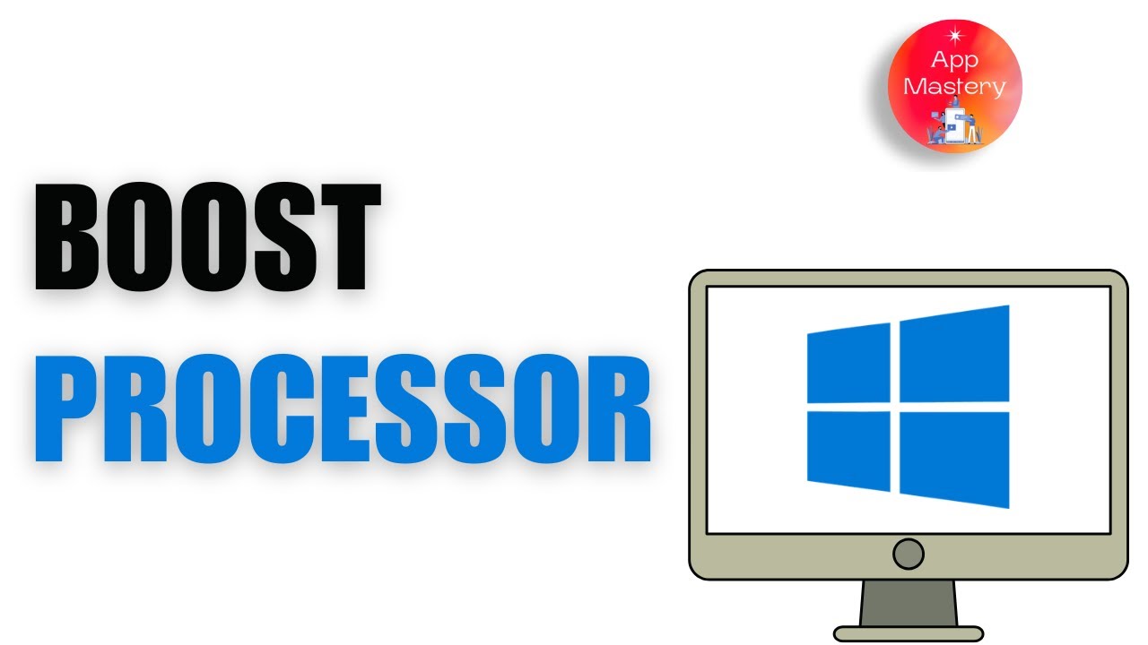 How to Boost a Processor in Windows Computer - YouTube