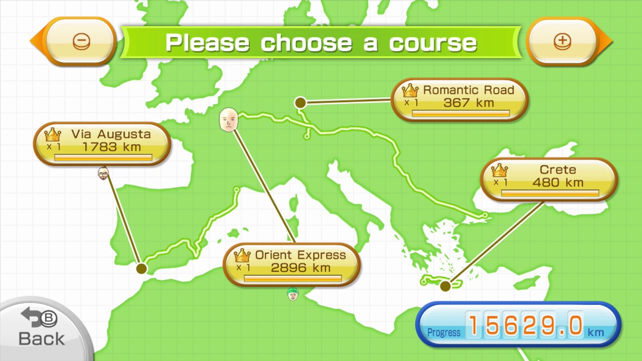 Wii Fit U All Walking Challenges Complete 15629 km - YouTube