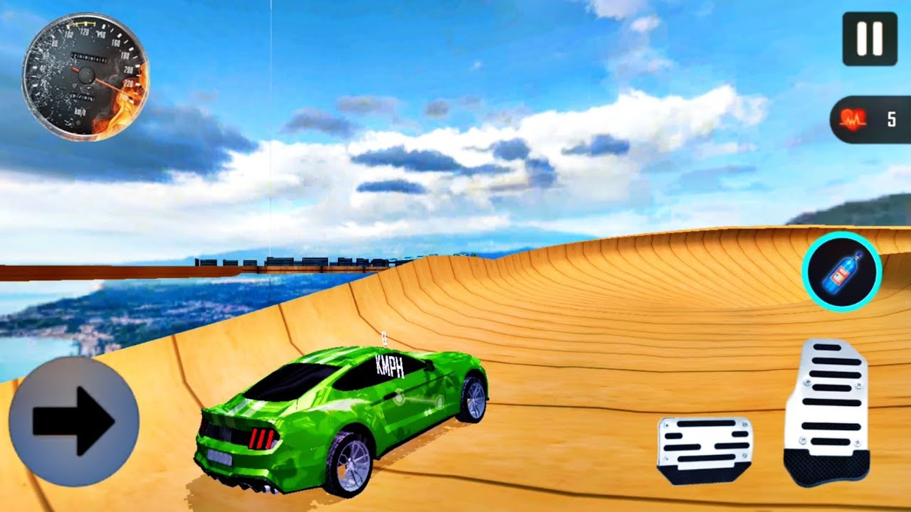 Crazy Car Stunt - Race and Ricing Games 48 - Android Gameplay - YouTube
