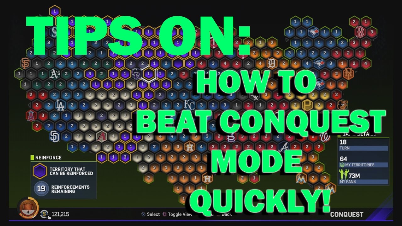 My Best Tips to Beating Conquest Mode MLB The Show 17 - YouTube