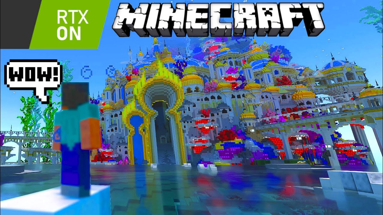 This MINECRAFT world is Absolutely beautiful with RTX ON - YouTube