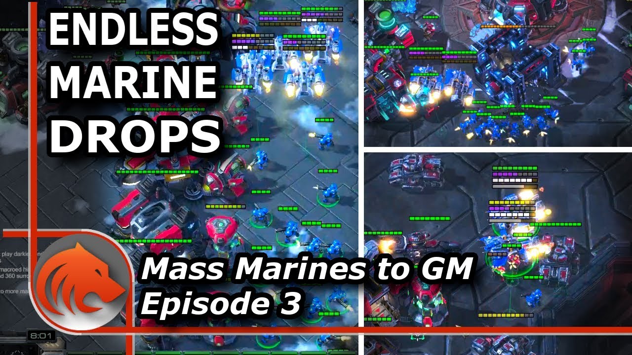 StarCraft 2: MASS Marines MASS Drops! - YouTube