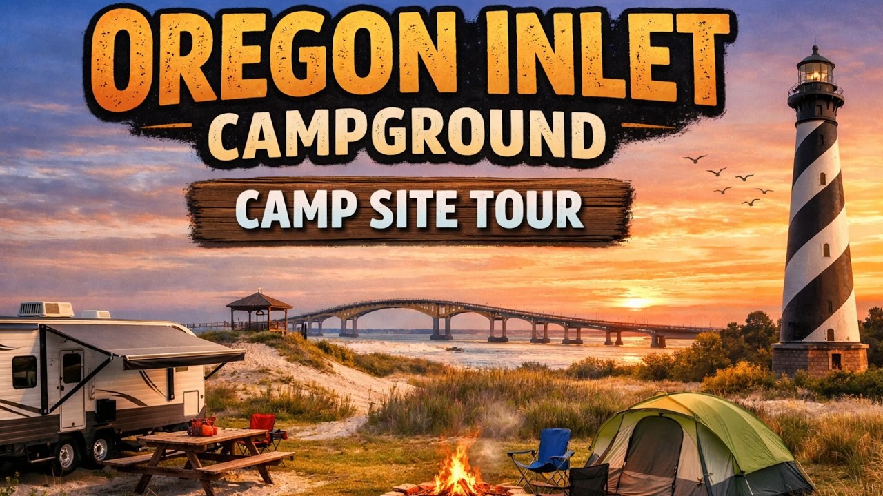 Oregon Inlet Campground Tour | Outer Banks NC Beachfront Camping (Full ...