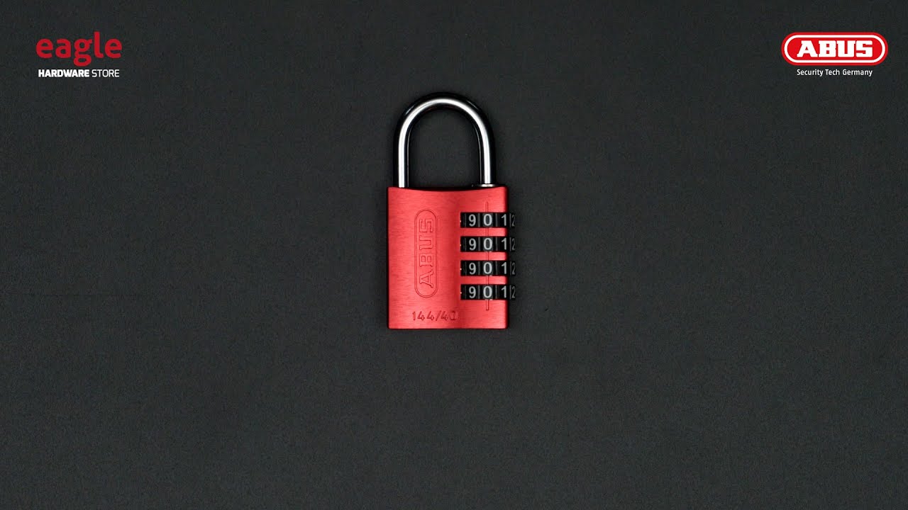 [99] ABUS 144/40 40mm Big Dial Aluminium Combination Padlock with ...