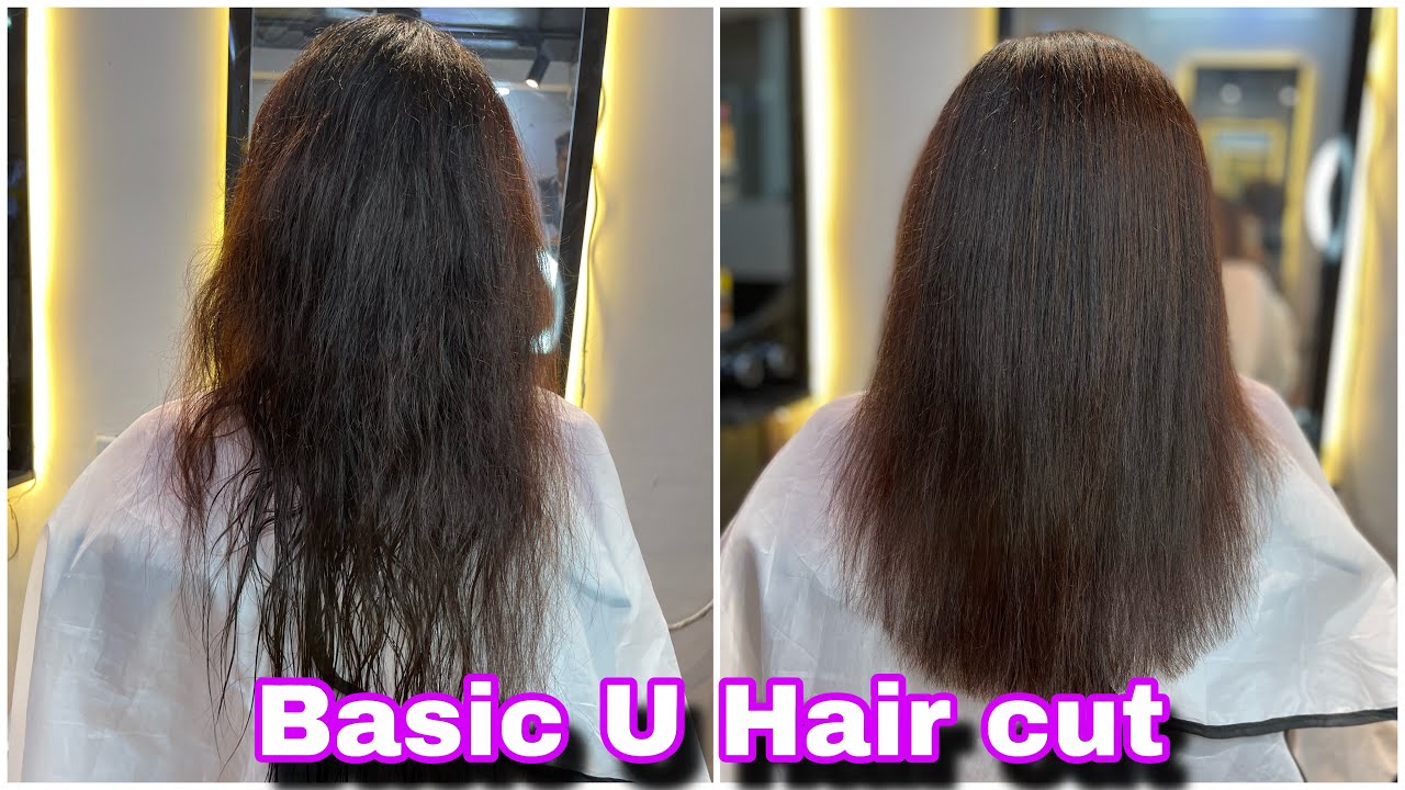 How to: Very Easy U Hair cut कैसे करे/U shape Hair cut tutorial/step by ...
