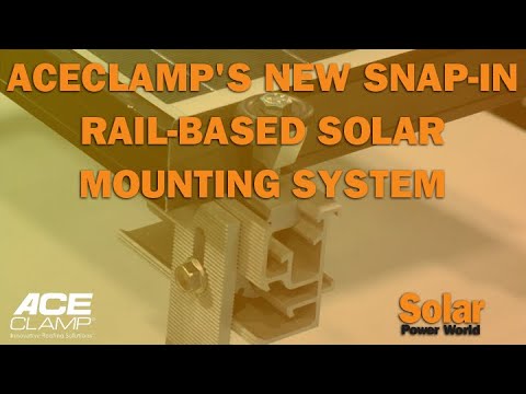 AceClamp's new snap-in rail-based solar mounting system - YouTube