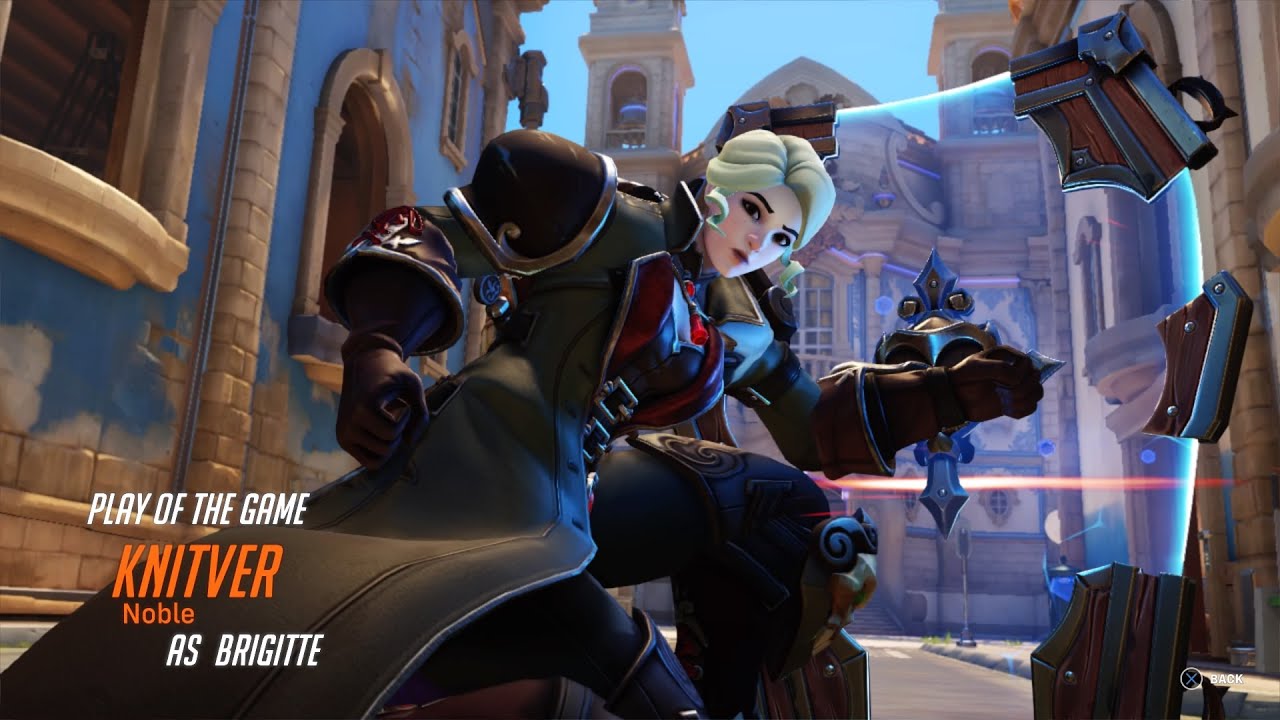 Overwatch 2 - My Brigitte Vampire Hunter First POTG - YouTube