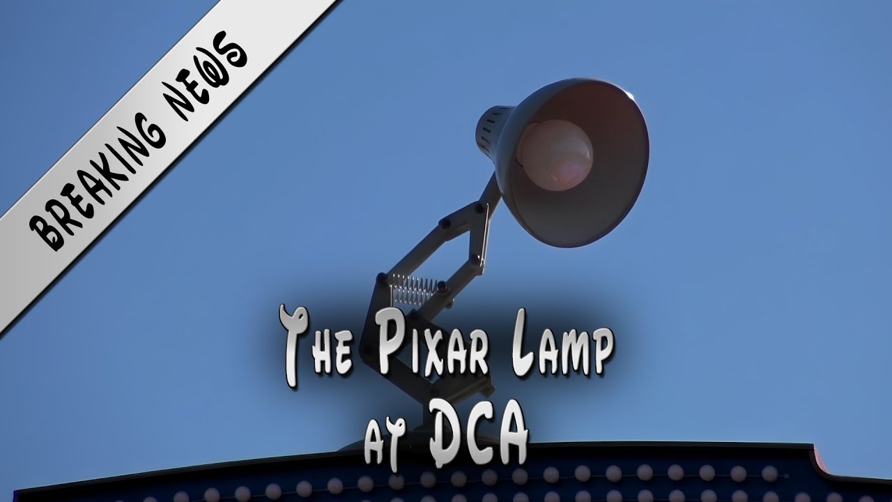 Breaking News - The Pixar Lamp at DCA - YouTube