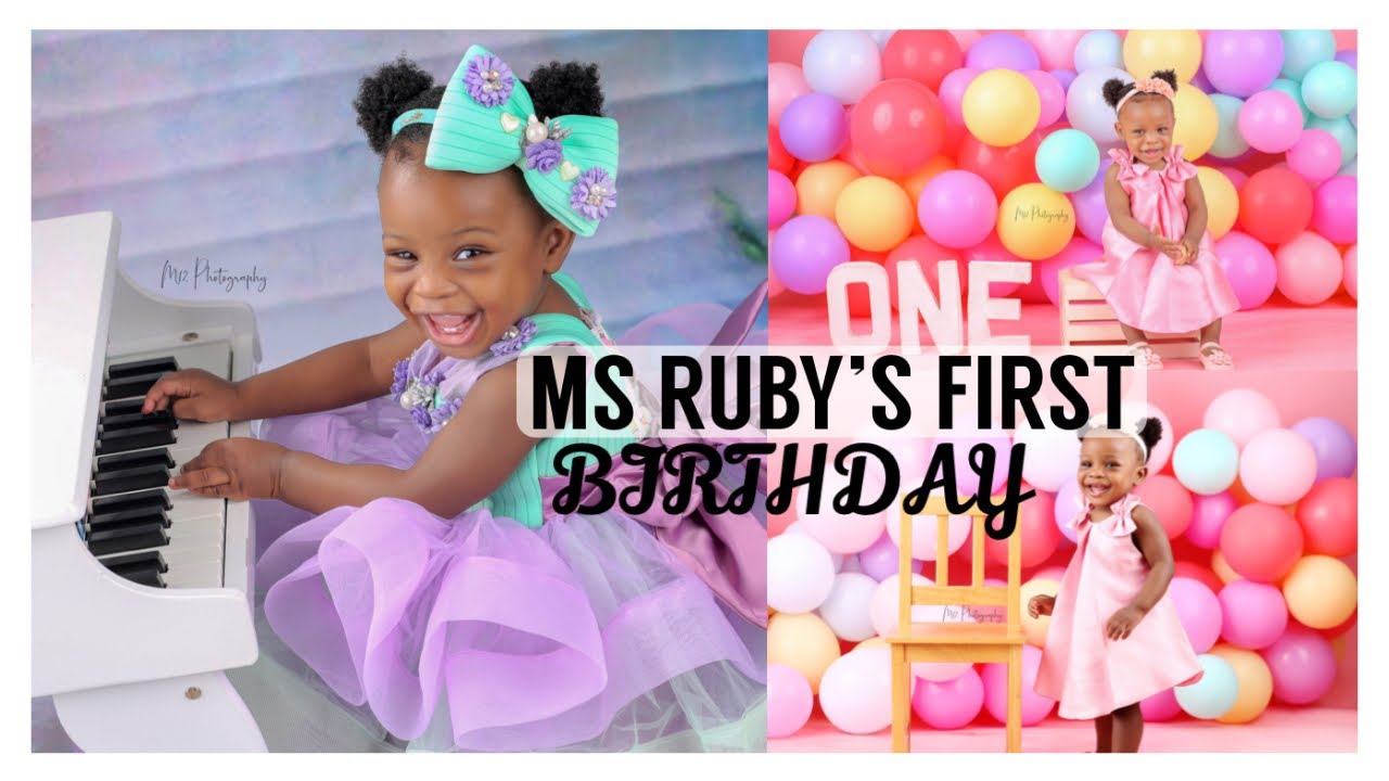 MS RUBY'S 1ST BIRTHDAY VLOG PHOTOSHOOT || Bemi.A - YouTube