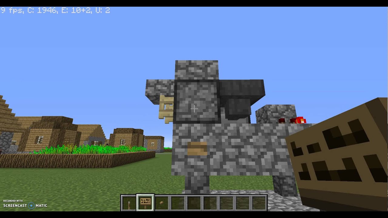 Minecraft Machine gun - YouTube