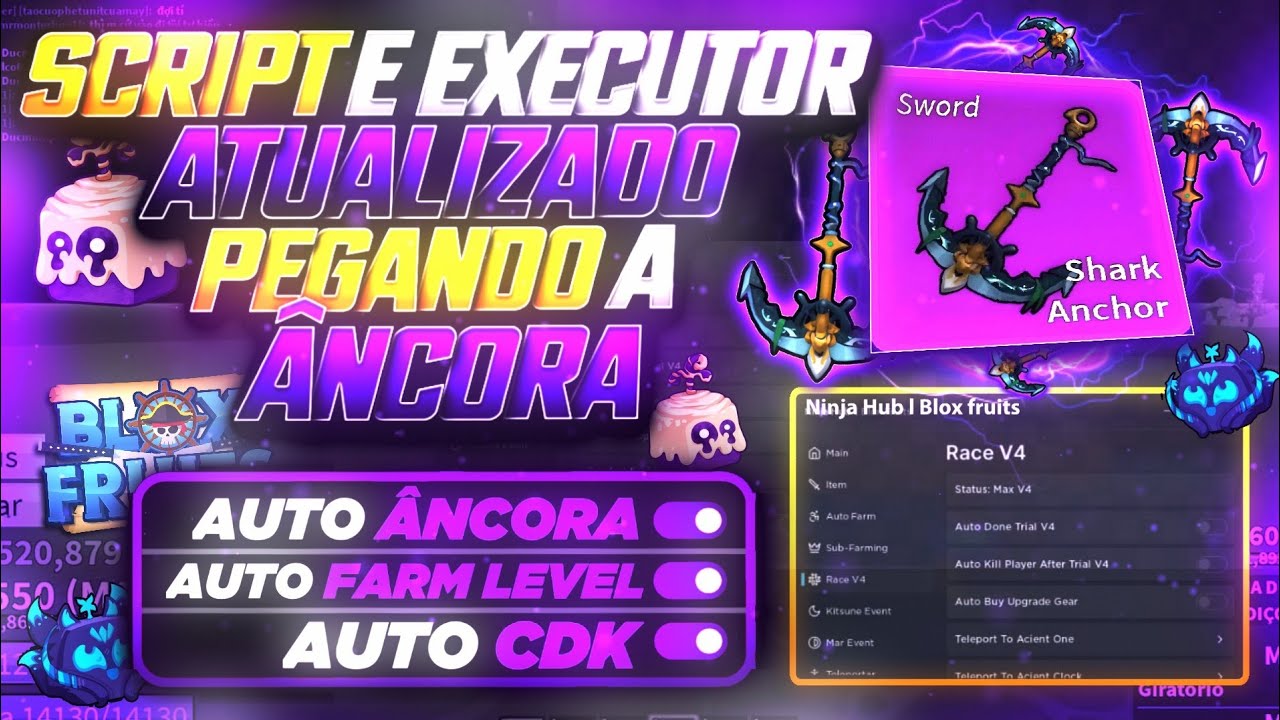 Pegando a ANCORA (SHARK ANCHOR) Com Script Blox Fruits Mobile (Passo a ...