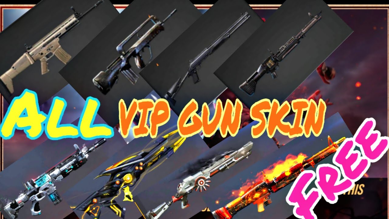 #GamingStone How to get all VIP GUN SKIN 🔥🔥Free 🎉🎉 - YouTube