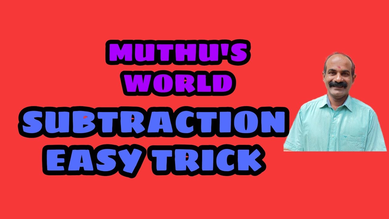 Maths, Subtraction easy trick, minus trick - YouTube