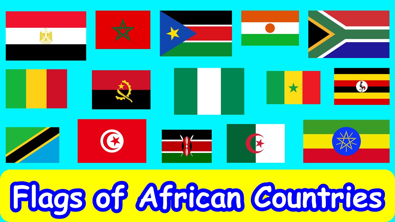 Flags of Africa| Flags of African Countries for Kids @geoanimallearner ...