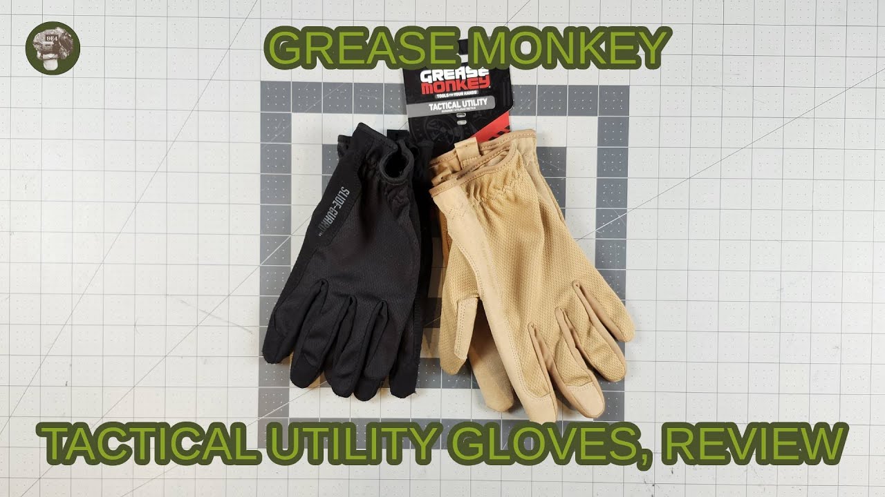 Grease Monkey Tactical Utility gloves, review - YouTube