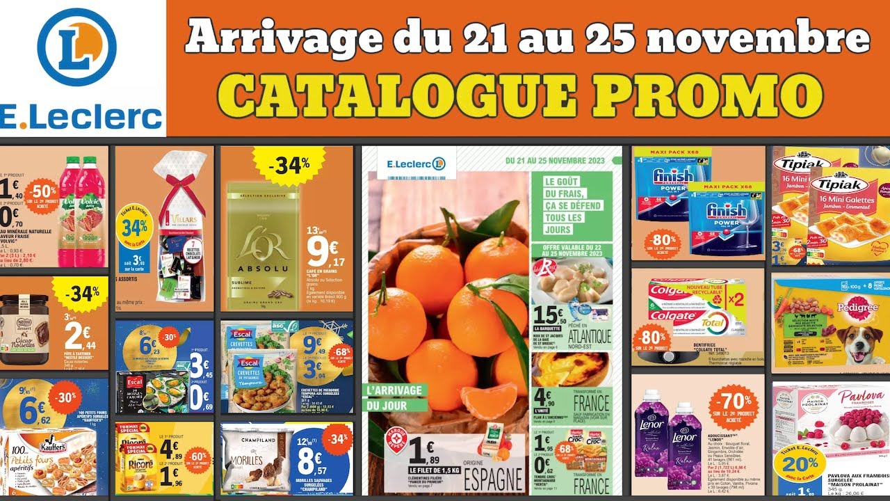 catalogue LECLERC du 21 au 25 novembre Arrivage du jour Pub 🔥 Chasse ...
