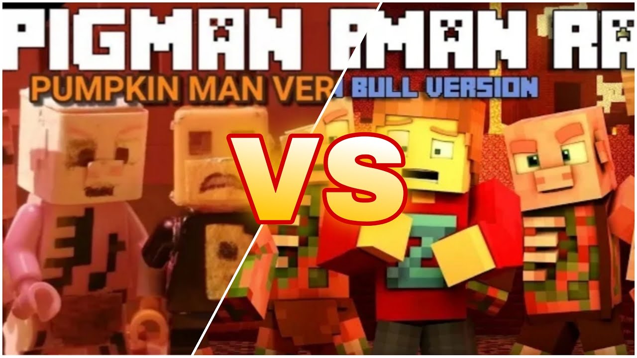 LEGO PIGMAN RAP vs PIGMAN RAP MINECRAFT ANIMATION - YouTube