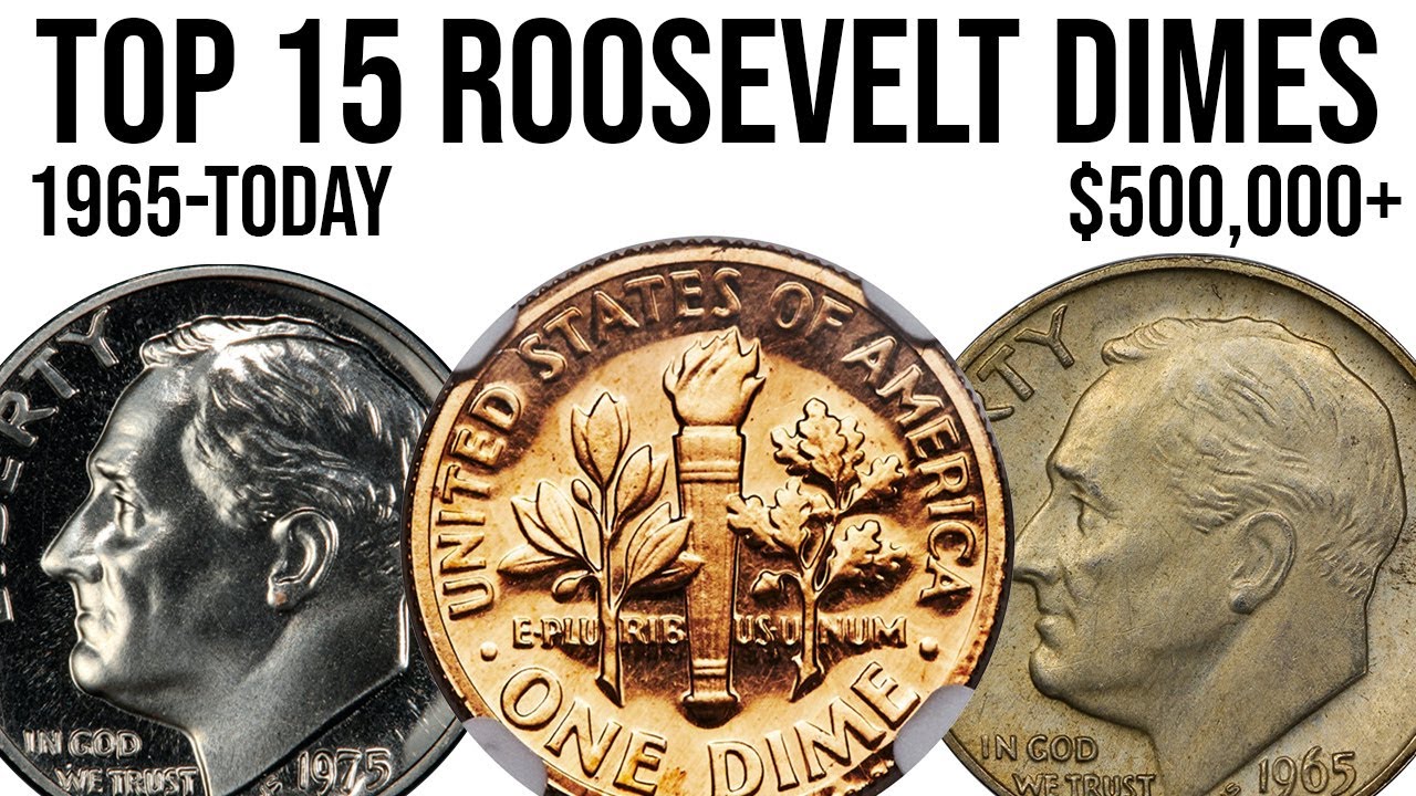 Top 15 Most Valuable Clad Roosevelt Dimes - YouTube