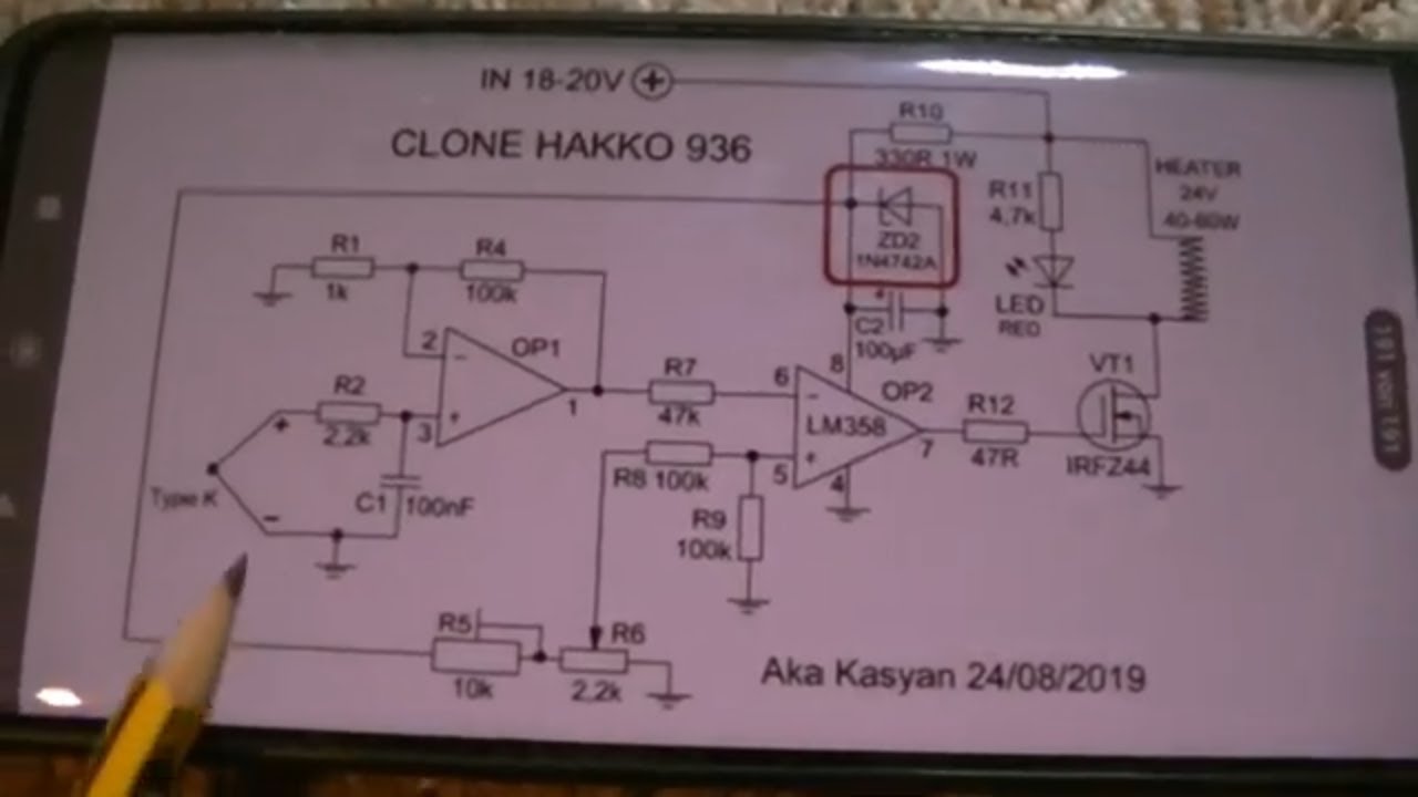 Lötstation Hakko Clone 936 Temperaturregelung mit Mosfet bauen - eflose ...