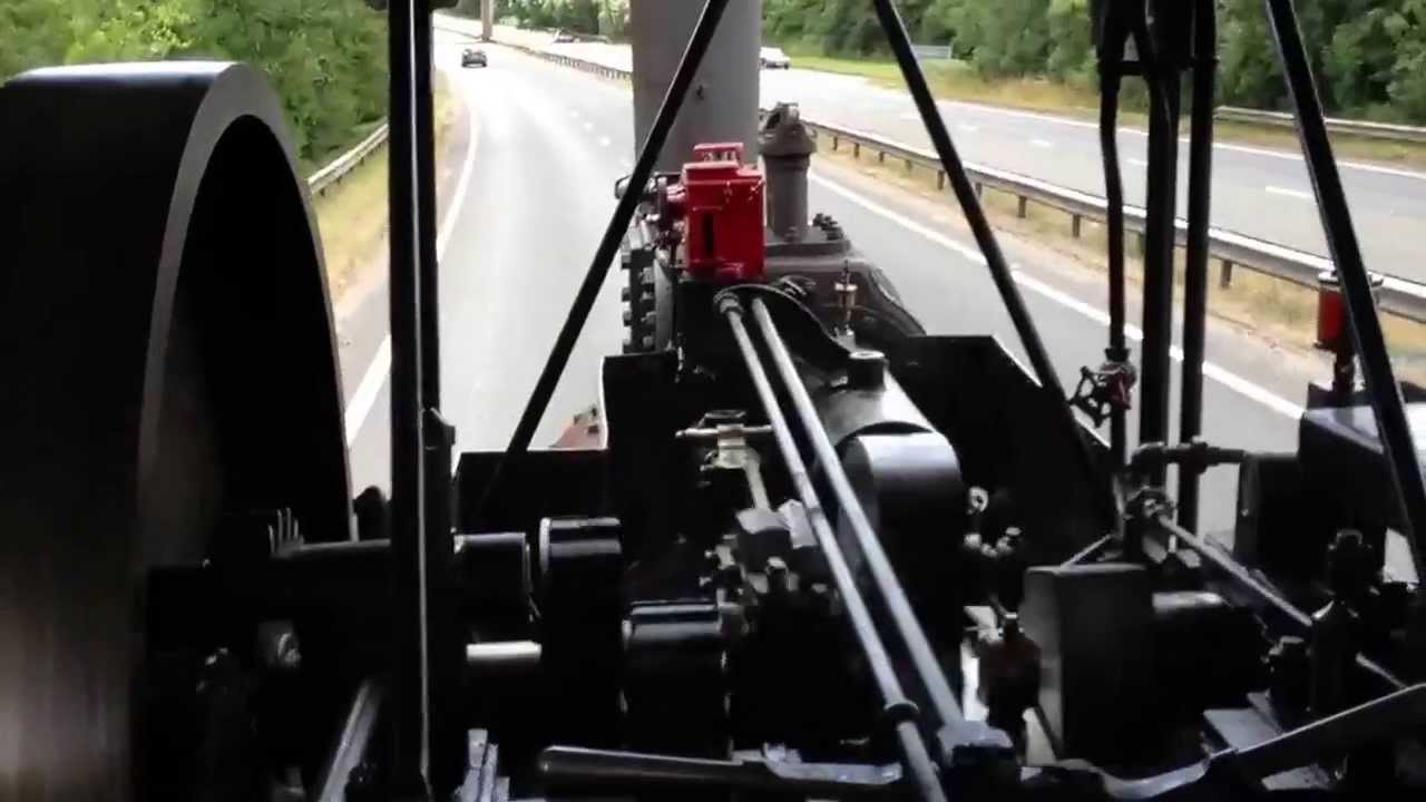 Colossus FULL SIZE TRACTION ENGINE on the A380 heading for Torbay Steam ...