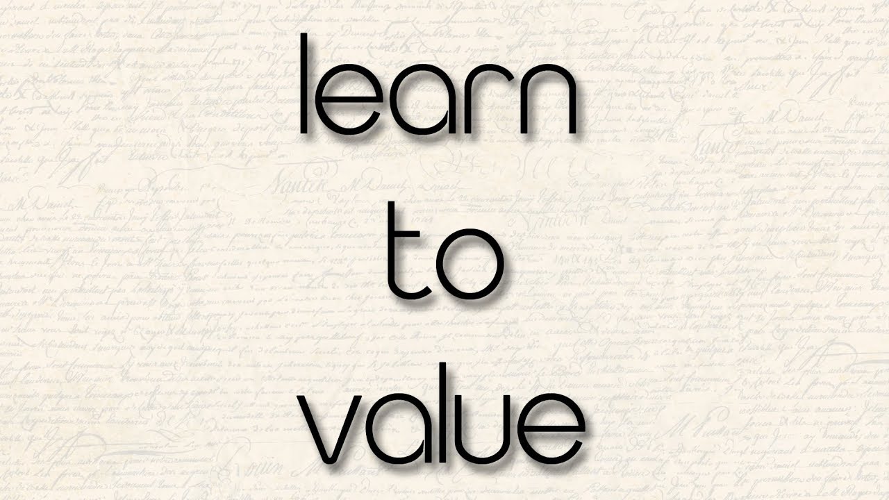 Ivan Edgery - Learn To Value - YouTube