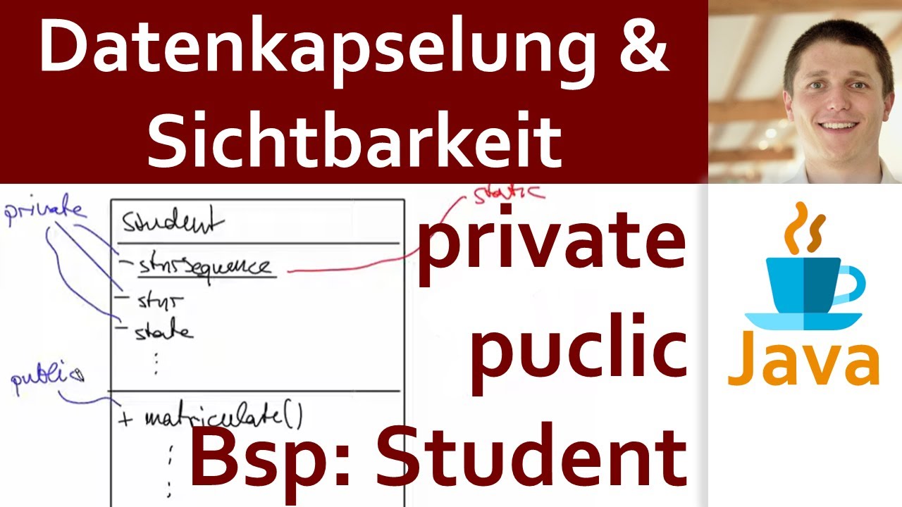 💻 JAVA | Datenkapselung & Sichtbarkeit 04 - Attribute & Methoden ...