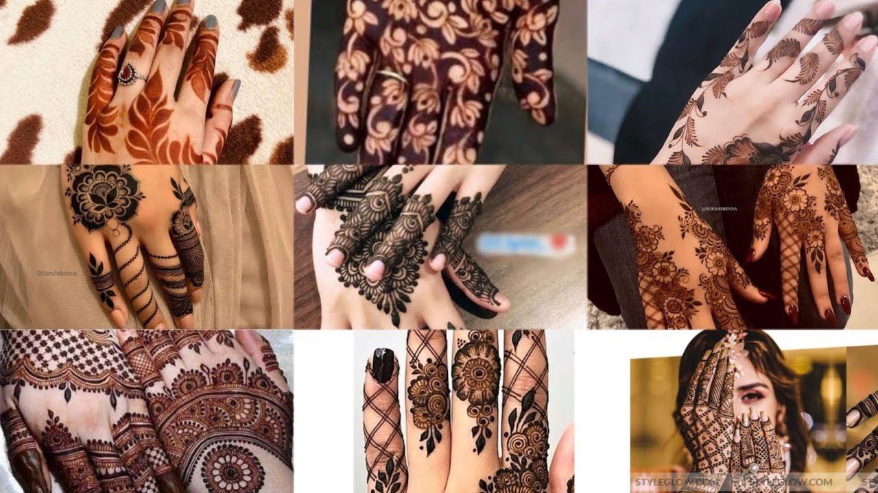 Eid special mehdi designs 2023 Mehdi designs for girls - YouTube