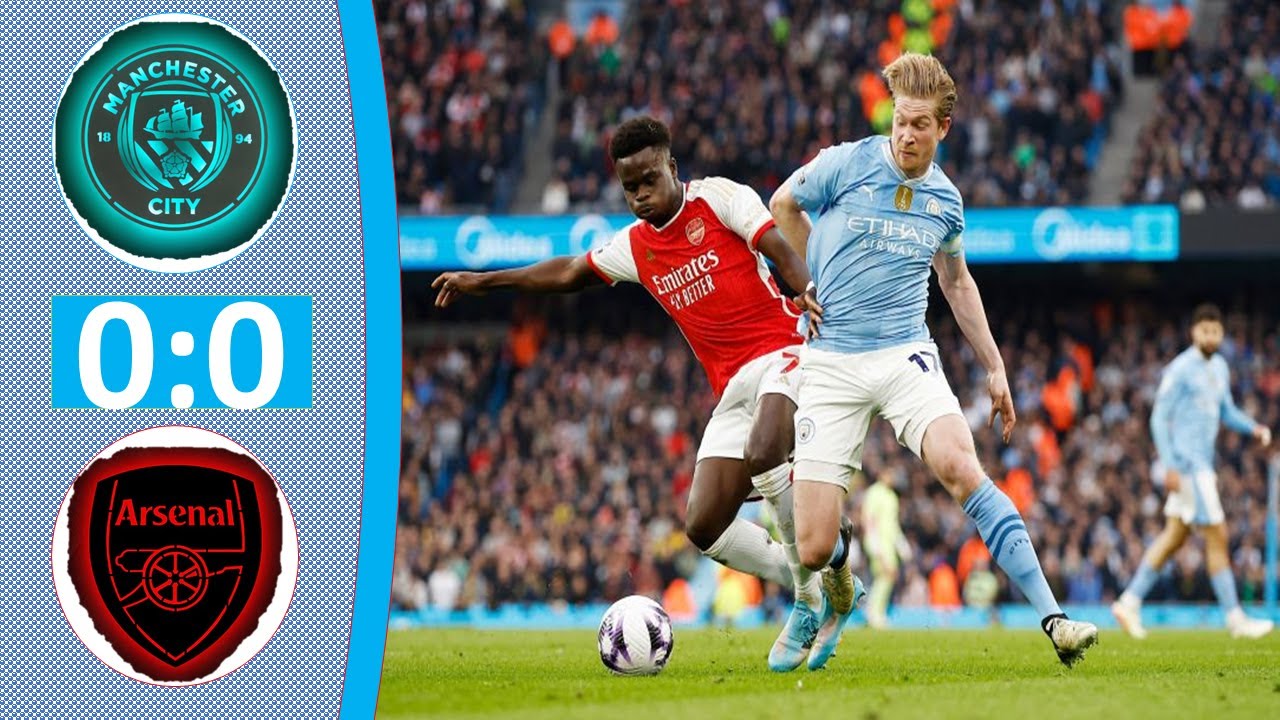 Manchester City vs Arsenal Score 0-0 Highlights | 2024 Draw @Etihad ...