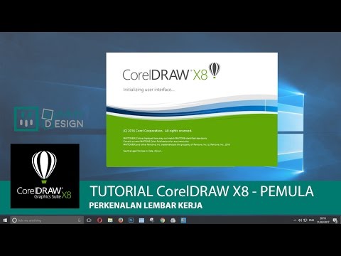 Tutorial Corel Draw X8 Pemula - Pengenalan Lembar Kerja