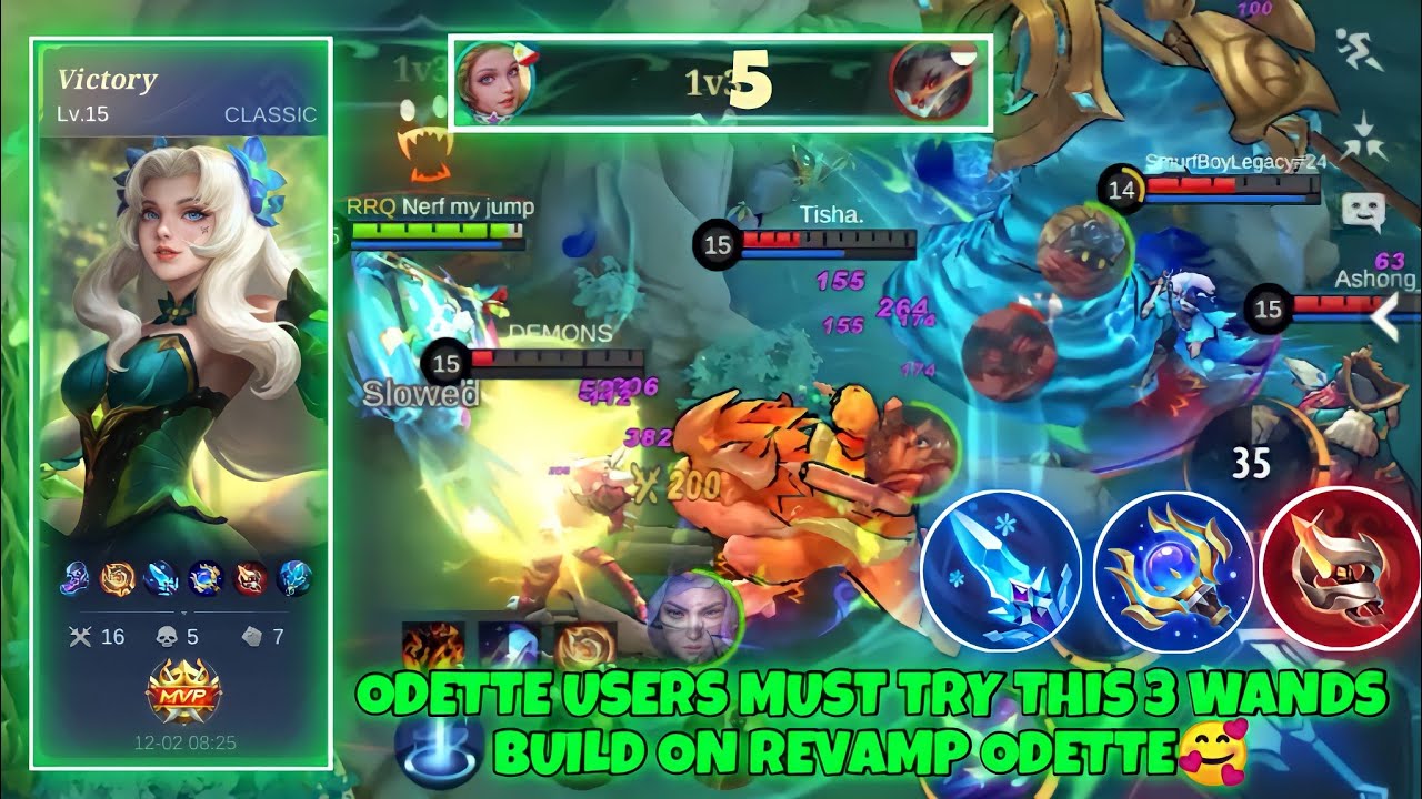 ODETTE USERS MUST TRY THIS 3 WANDS BUILD ON REVAMP ODETTE | NEW DAMAGE ...