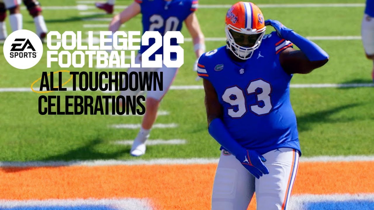 All College Football 26 Touchdown Celebrations - YouTube