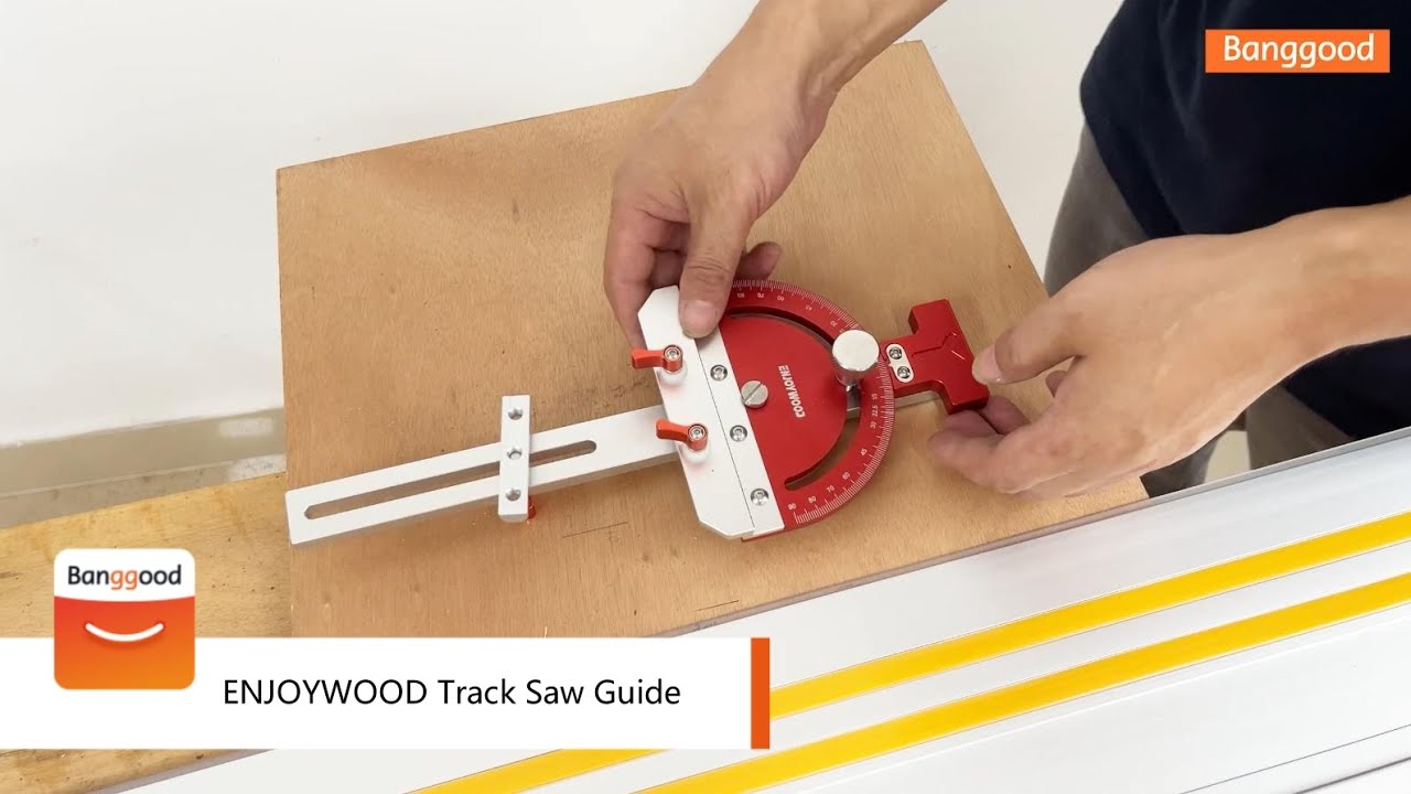 ENJOYWOOD Multi-angle Track Saw Guide - Shop on Banggood - YouTube