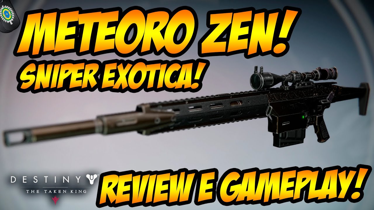 Destiny - Meteoro Zen Review e Gameplay! [Sniper Exótica] - YouTube