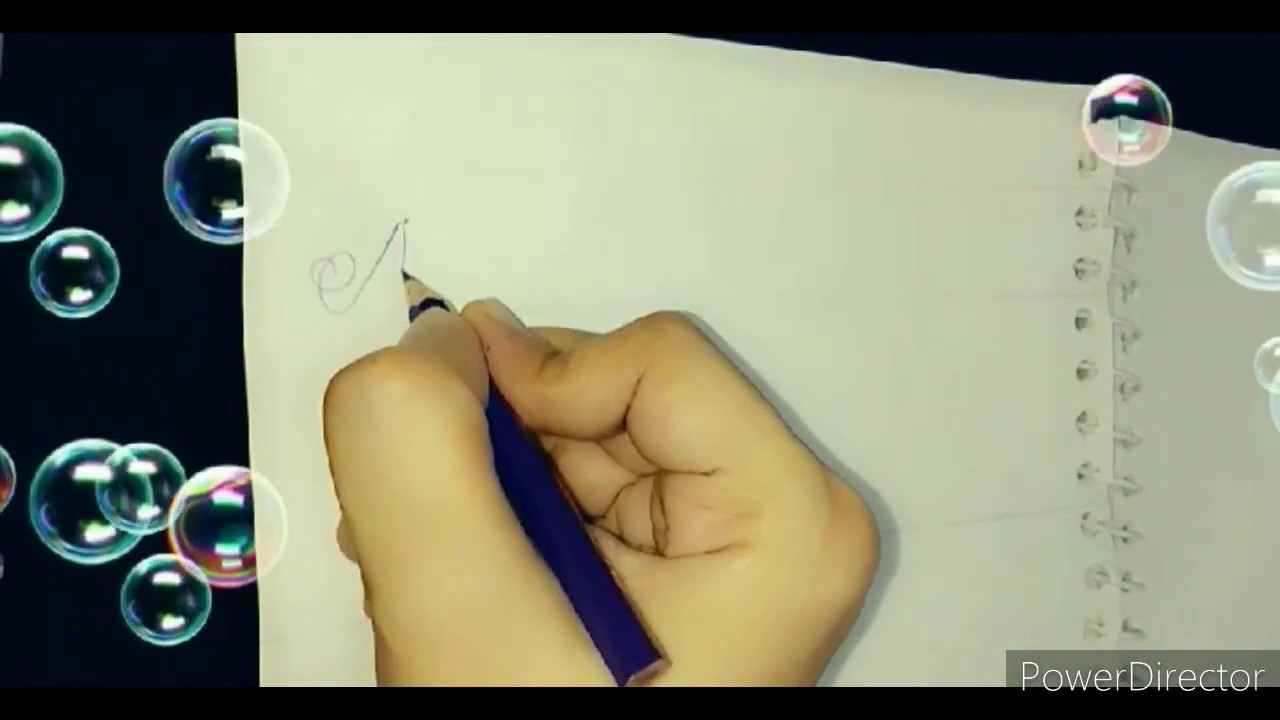 How to write stylish Alphabets ( Calligraphy ) - YouTube