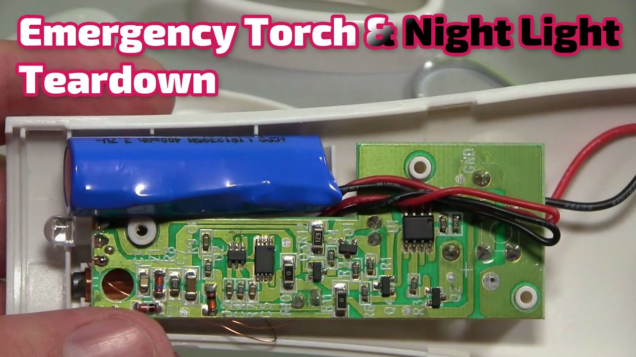 Emergency Torch & Night Light Teardown - YouTube