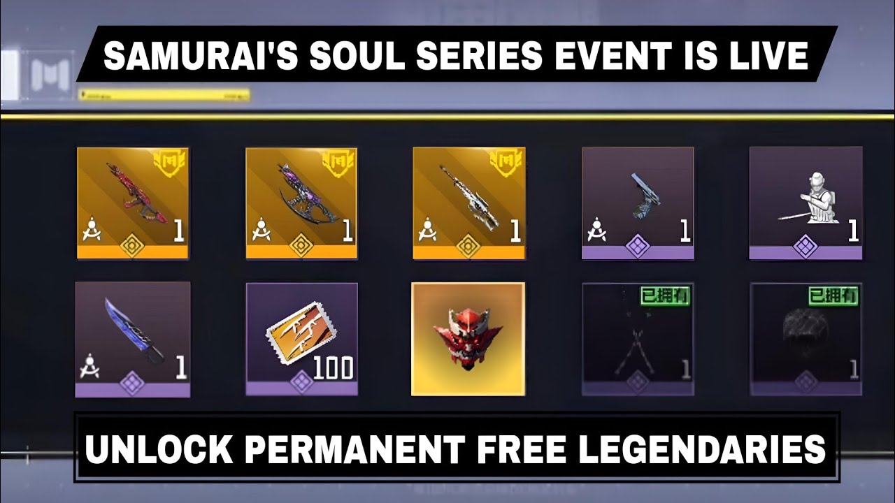 Unlock Permanent free Legendaries in Samurai's Soul Series Event Draw ...
