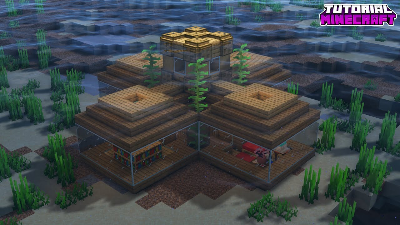 Como Hacer una Casa Submarina para Survival en Minecraft | Tutorial ...