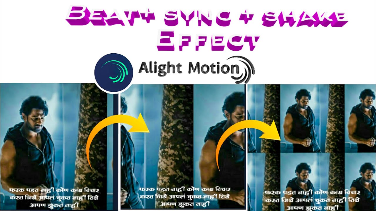 How to Make Beat Shake Effect in Alight Motion||motion flash effect ...