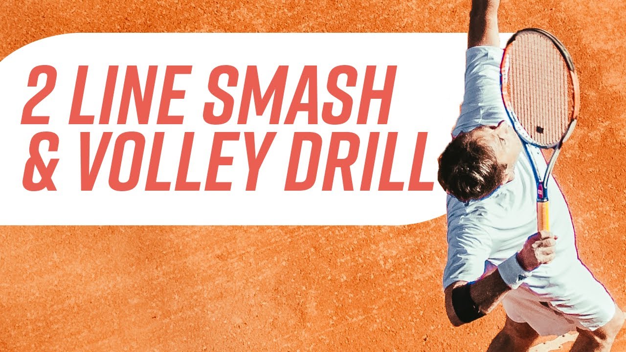 2 Line Smash & Volley Drill - YouTube