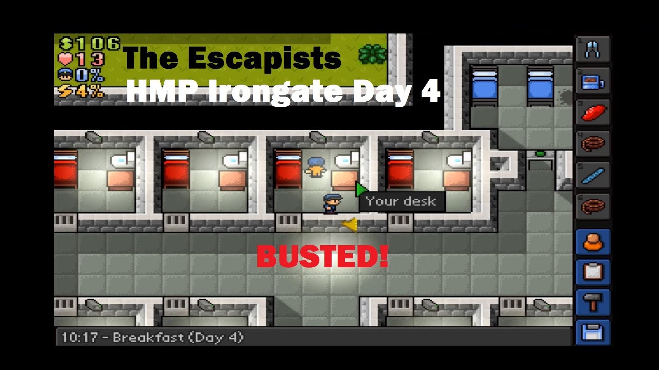 The Escapists: Continuing HMP Irongate. Fumbling with a shakedown and ...