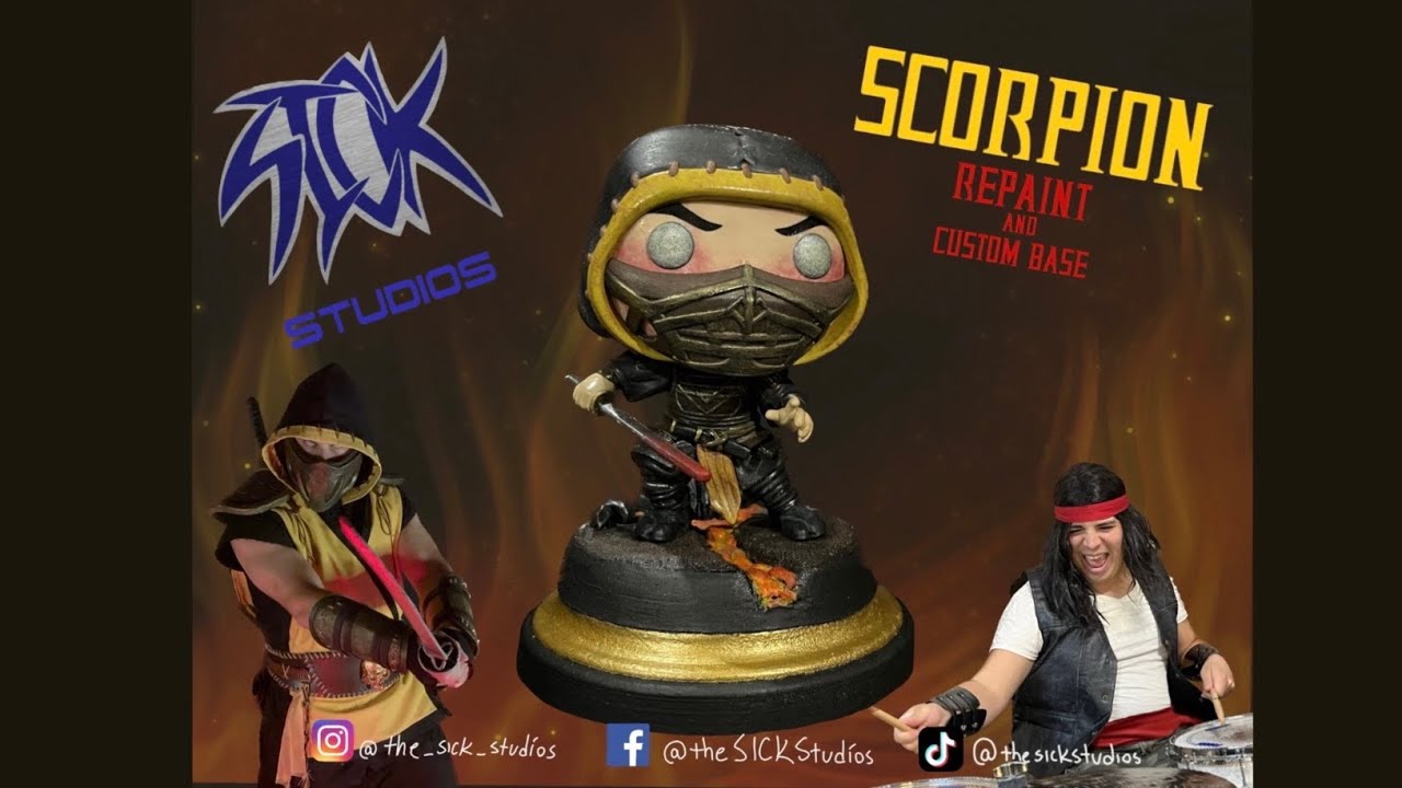 Scorpion Funko POP Repaint - SICK Studios - YouTube