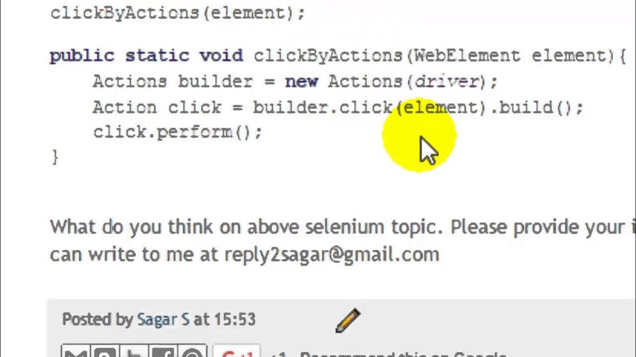 click method not working in Selenium - YouTube