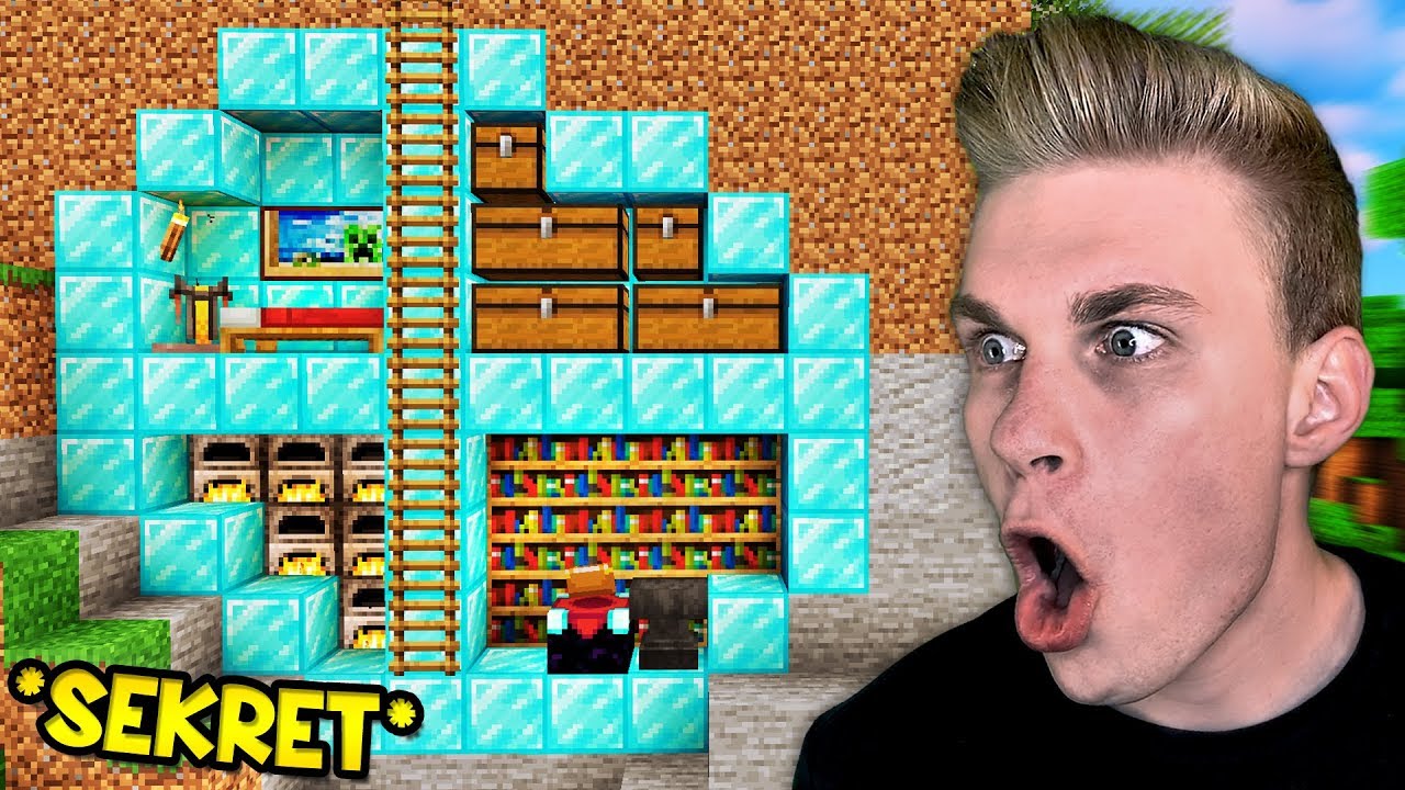 Odkryłem TAJNĄ PODZIEMNĄ BAZĘ KOLEGI w Minecraft! - YouTube