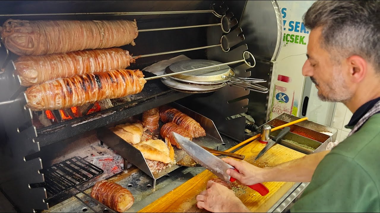 Amazing Skills! Popular Turkish Goat Intestines Cooking Master ...