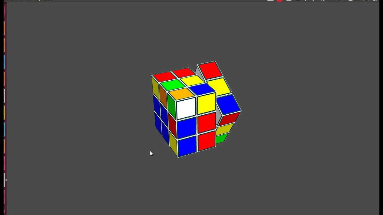 Rubik's Cube using Opengl (Restoring it!) - YouTube