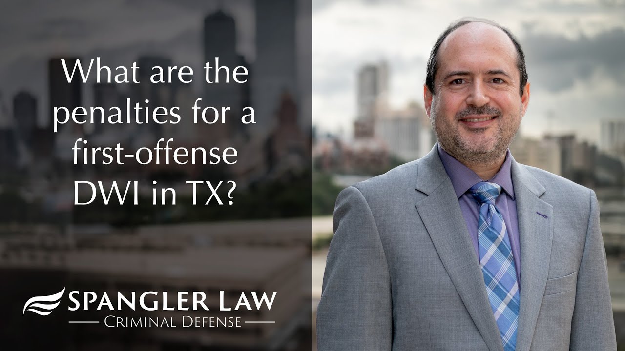 What are the penalties for a first-offense DWI in TX? - YouTube