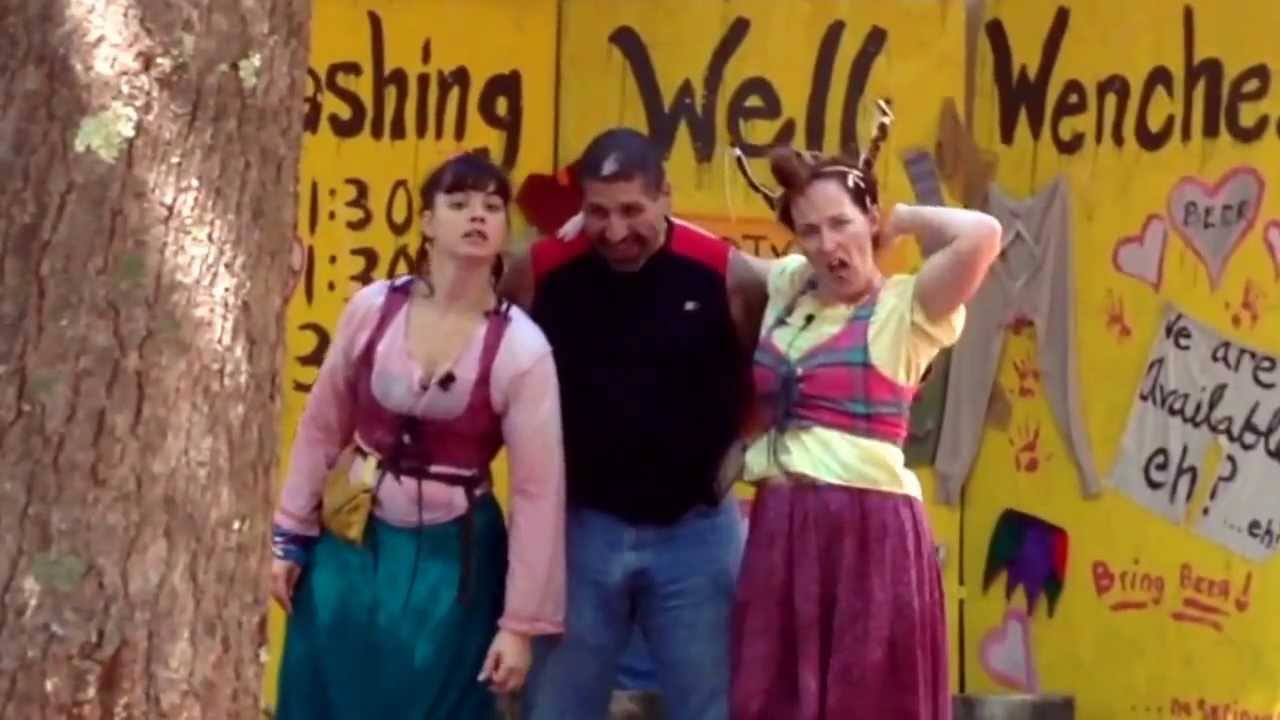 Washing well wenches at King Richards Faire. - YouTube