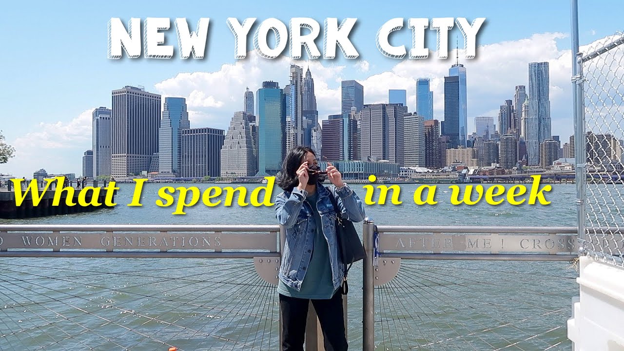 what I spend in a week living in nyc🗽 - YouTube