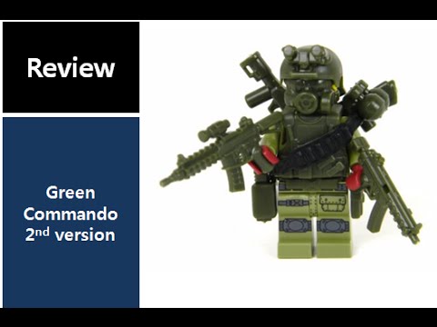 Lego custom Green Commando Army unit 2nd ver. review (레고 커스텀 그린 코만도2nd ...